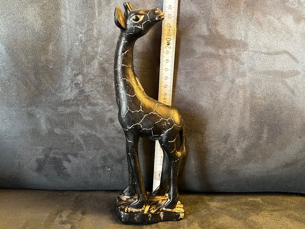 Holzfigur *Giraffe* Black Wood | Kaufen auf Ricardo