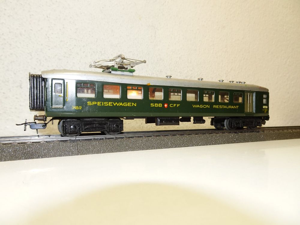 Märklin Personenwagen SBB 348/2 Restaurant Beleuchtet HO (2) (Gebraucht) in Luzern für CHF 11.9 ...