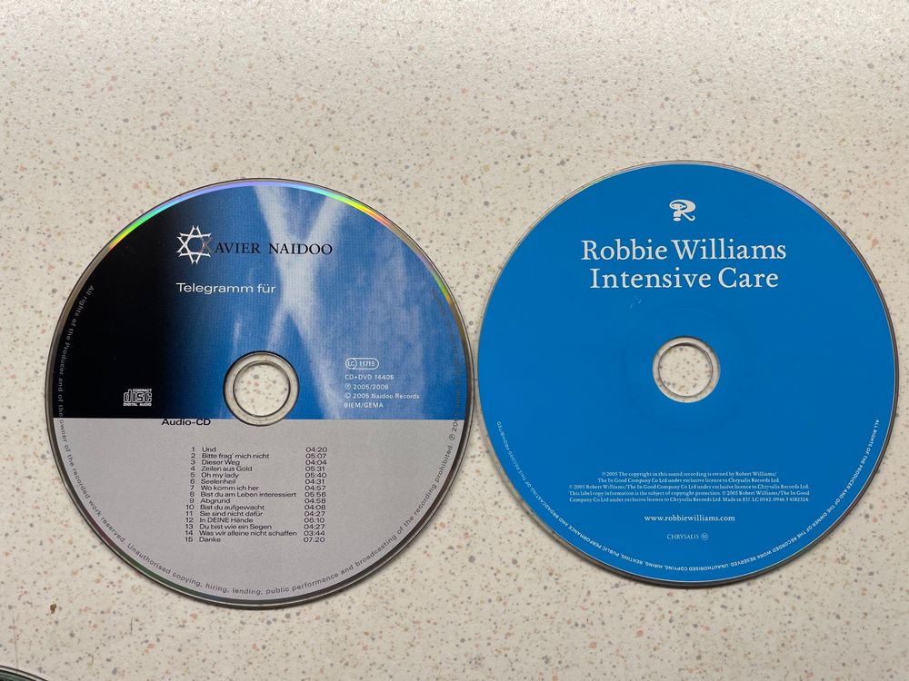 2 CDs: Robbie Williams/ Xavier Naidoo (Gebraucht) in Winterthur für CHF 1 – mit Lieferung auf ...