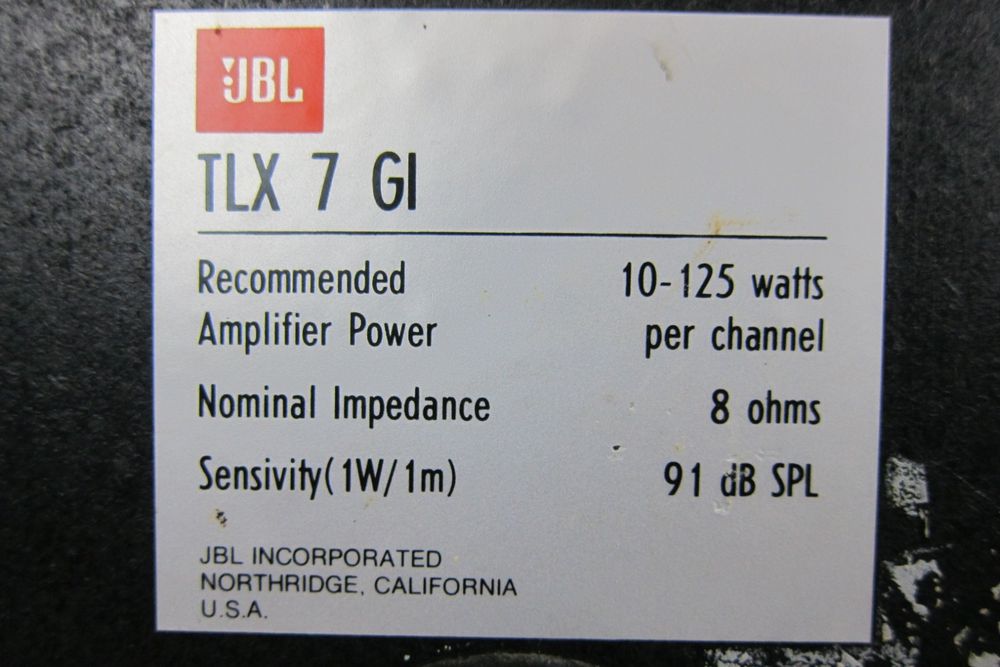 Jbl Tlx 7 Gi MADE IN USA Dreiwege Lautsprecher (Gebraucht) in Fahrweid für CHF 70 – nur Abholung ...