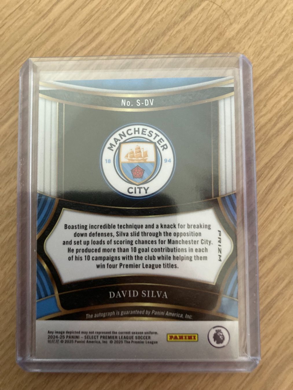 Panini Select EPL 2024-25 - David Silva Auto (Gebraucht) in La Tour-de ...