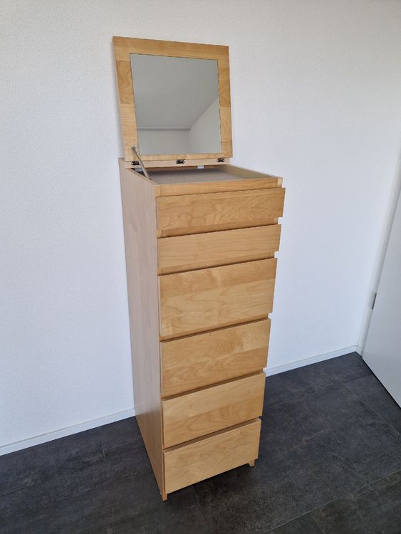 Holzkommode mit Spiegel und 6 Schubladen | Kaufen auf Ricardo