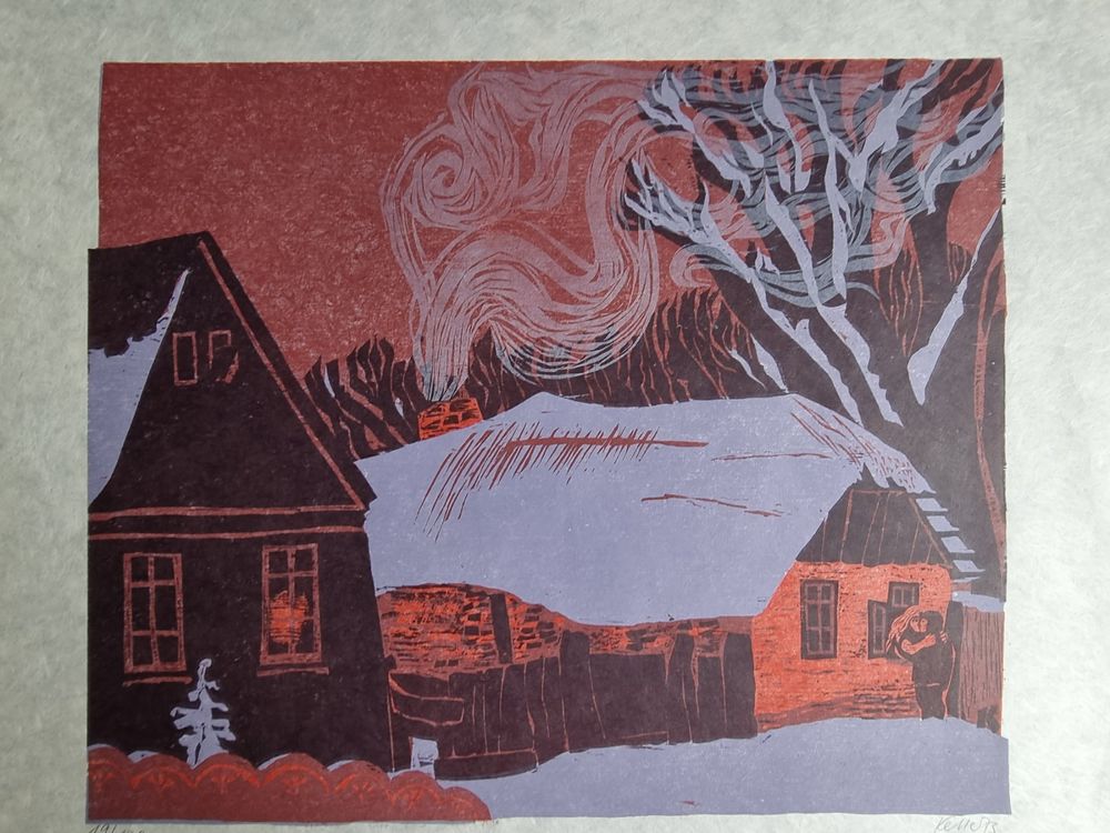 HEINZ KELLER HOLZSCHNITT SIGNIERT NUMMERIERT | Kaufen auf Ricardo