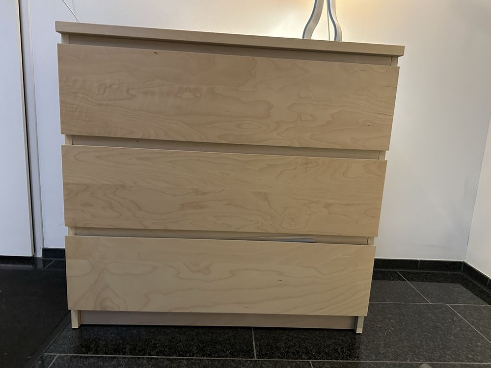 Schlichte Holzkommode mit 3 Schubladen - Ideal für jedes Zim (Gebraucht ...