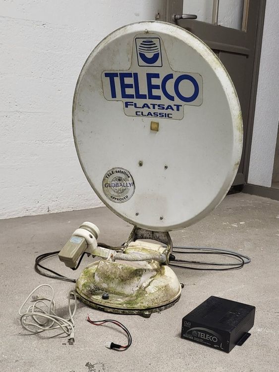 Teleco Flatsat Classic Satellitenschüssel Set inkl. TV (Gebraucht) in ...