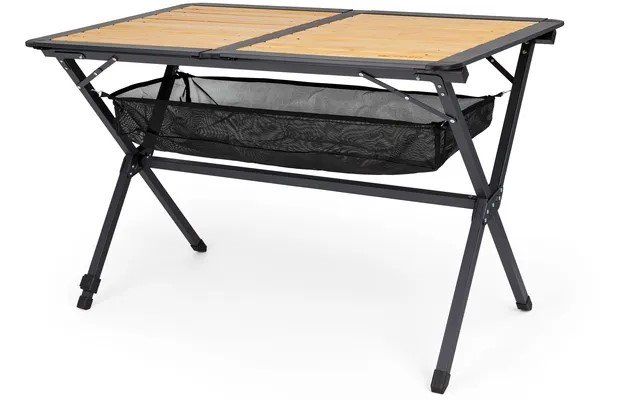 Berger Royal Alu-Bambus Rolltisch schwarz 110 x 70 cm (Gebraucht) in ...