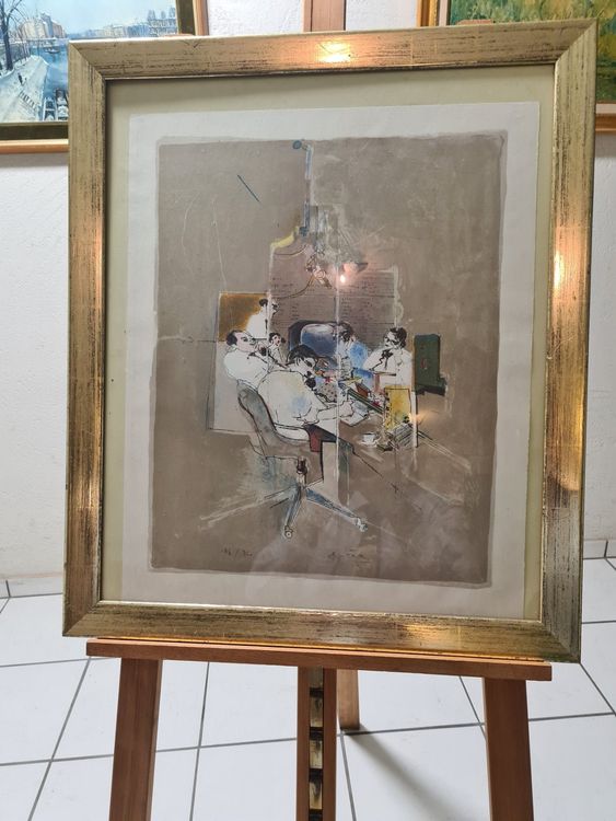 Lithogrphie von Hans Albert Falk, nummeriert, signiert (Gebraucht) in ...