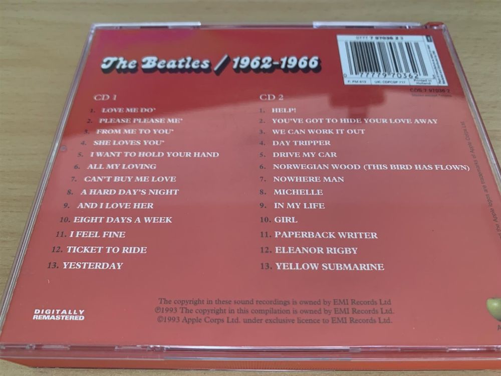 The Beatles – 1962-1966 - 2 CD | Kaufen auf Ricardo