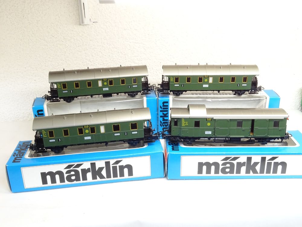Märklin 4101+4100+4103 Personenwagen Zug, H0,WS/AC,OVP (Gebraucht) in ...