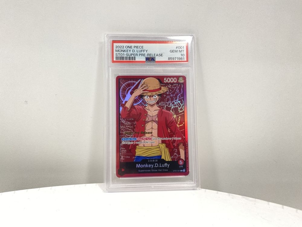 One Piece EN ST01-001 Luffy Super Pre Release 2022 PSA 10 | Kaufen auf Ricardo
