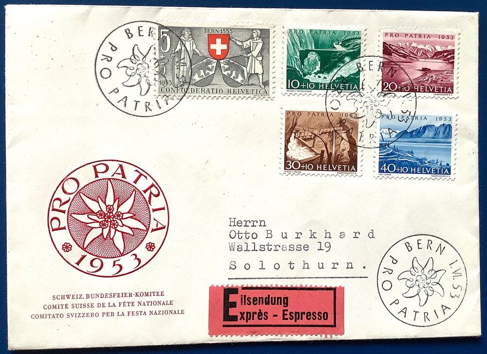 1953 Pro Patria - Express FDC (Neu (gemäss Beschreibung)) in Liestal für CHF 13 – mit Lieferung ...