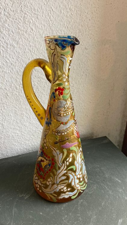 Carafe ancienne émaillée à la main alte Karaffe handgemalt (Gebraucht ...