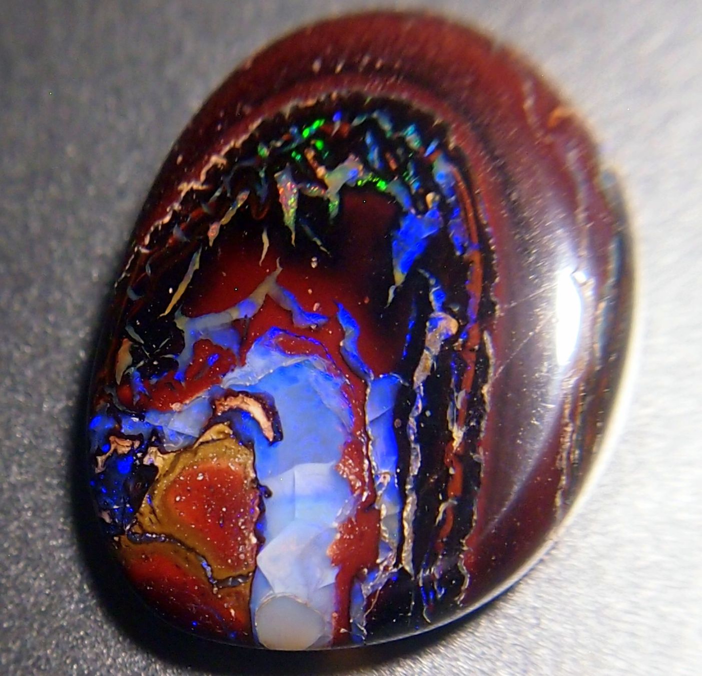 🔥 Boulder Opal Edelstein, Opalnuss, Top Schliff, Rarität... (Neu und ...