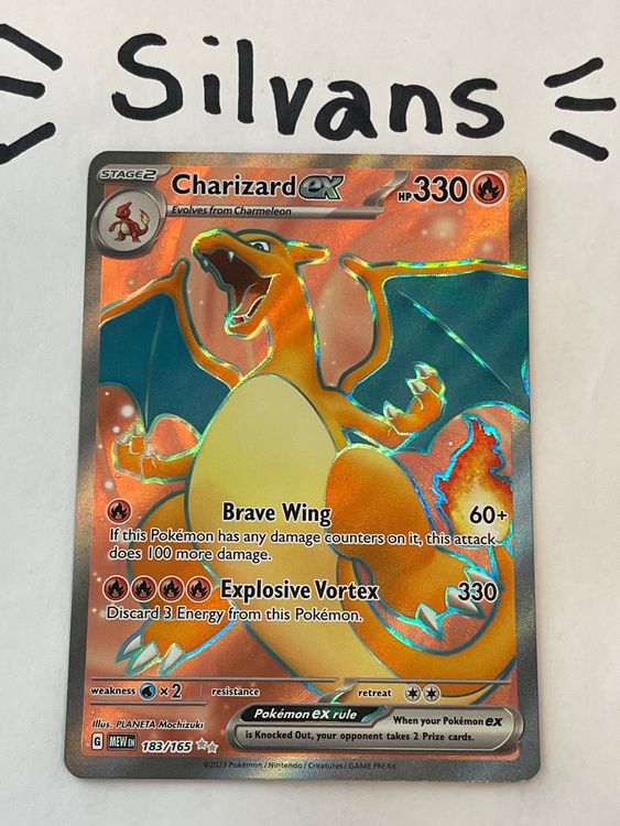 Charizard ex Full Art 183/165 MEW 151 Englisch | Kaufen auf Ricardo