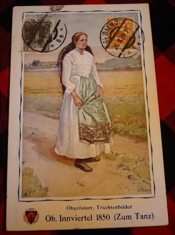 Antike Postkarte Oberösterr. Trachtenbilder Innviertel 57 (Gebraucht ...