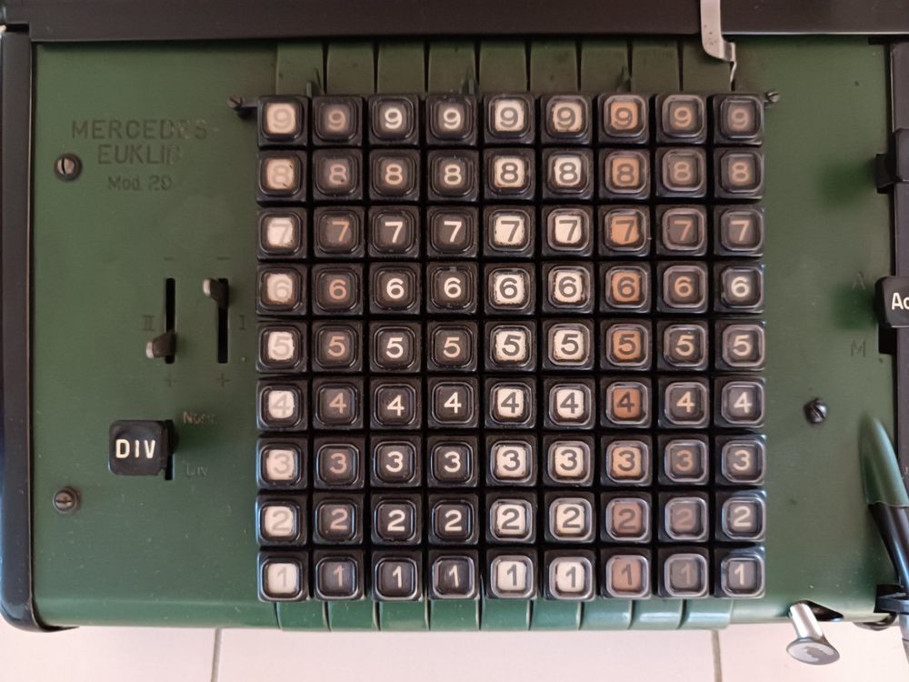 Mercedes Euklid Modell 29 Rechenmaschine 30er jahre (Gebraucht) in ...