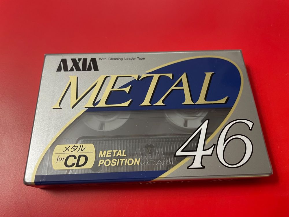 AXIA METAL 46 Type IV exclusive seltene Metal Audio Kassette (Neu und ...