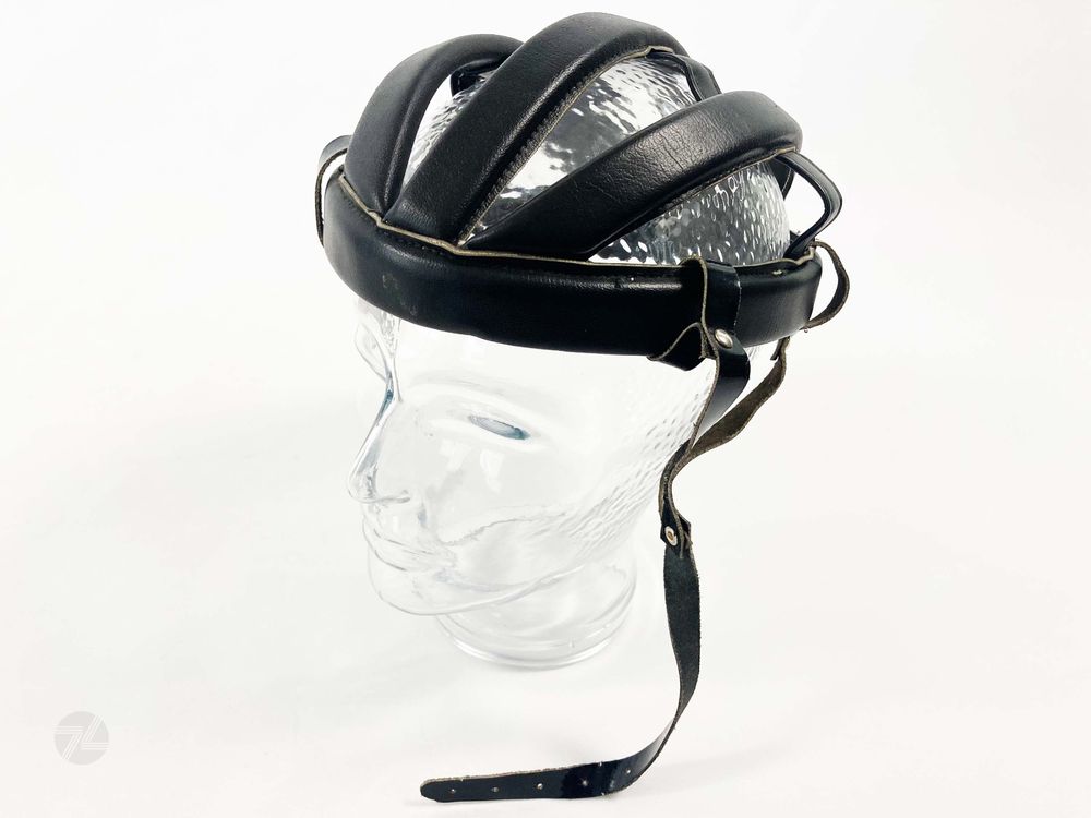 Vintage Leder Velohelm Lederhelm Fahrradhelm Bicycle Retro (Gebraucht ...