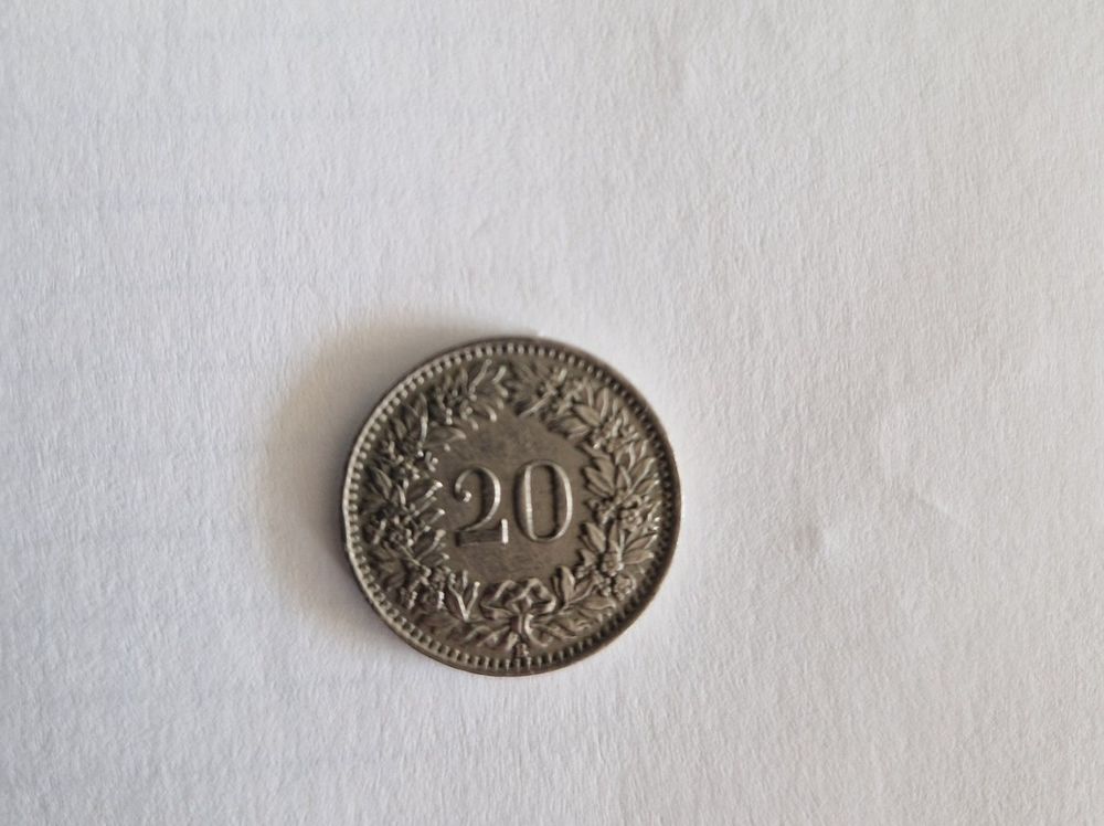 20 centimes 1944 / 20 rp 1944 monnaie Suisse (Gebraucht) in La Croix (Lutry) für CHF 2 – mit ...