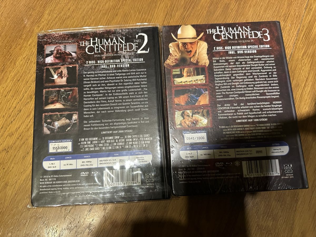 The Human Centipede 2-3 XT, Video Mediabook (Gebraucht) in Benken ZH ...