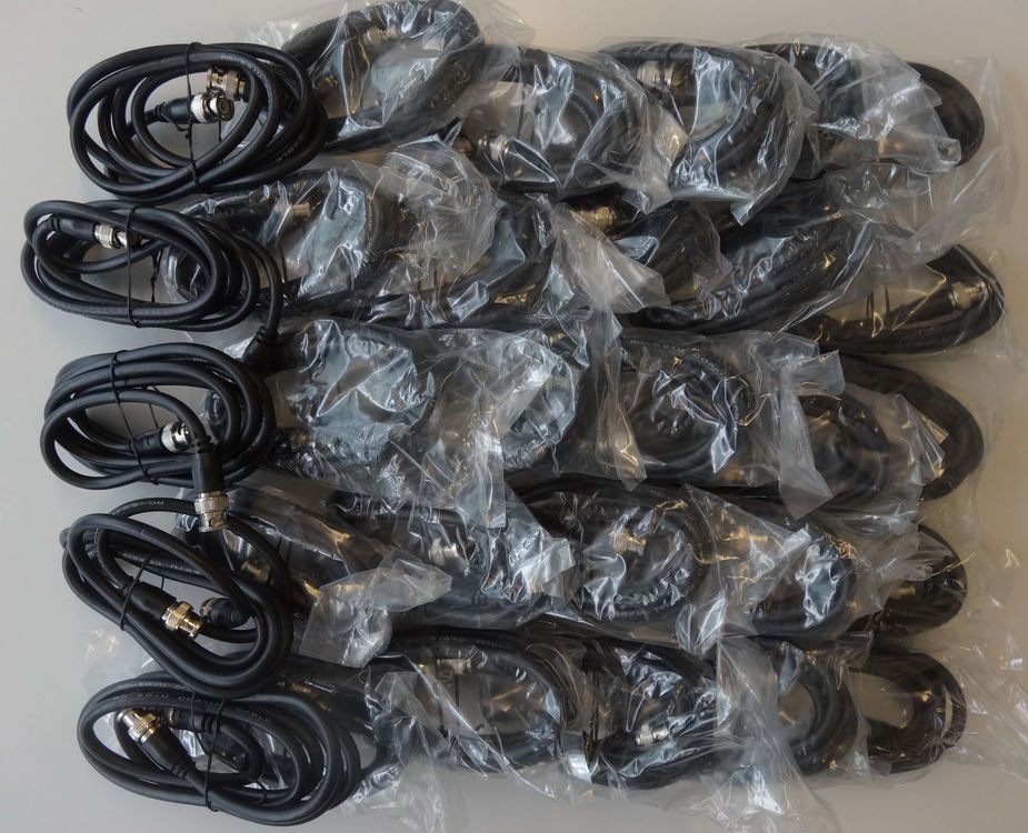 30 Stück BNC-Kabel (HF-/Koaxialkabel RG59/U) je 1,5 m | Kaufen auf Ricardo