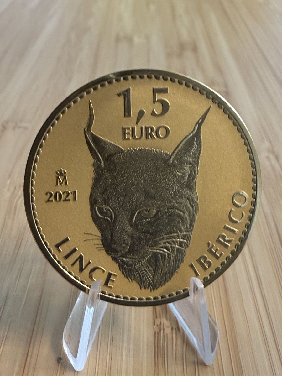 1,5 euro or Espagne lince ibérico 1 Unze Troy (Neu und originalverpackt ...