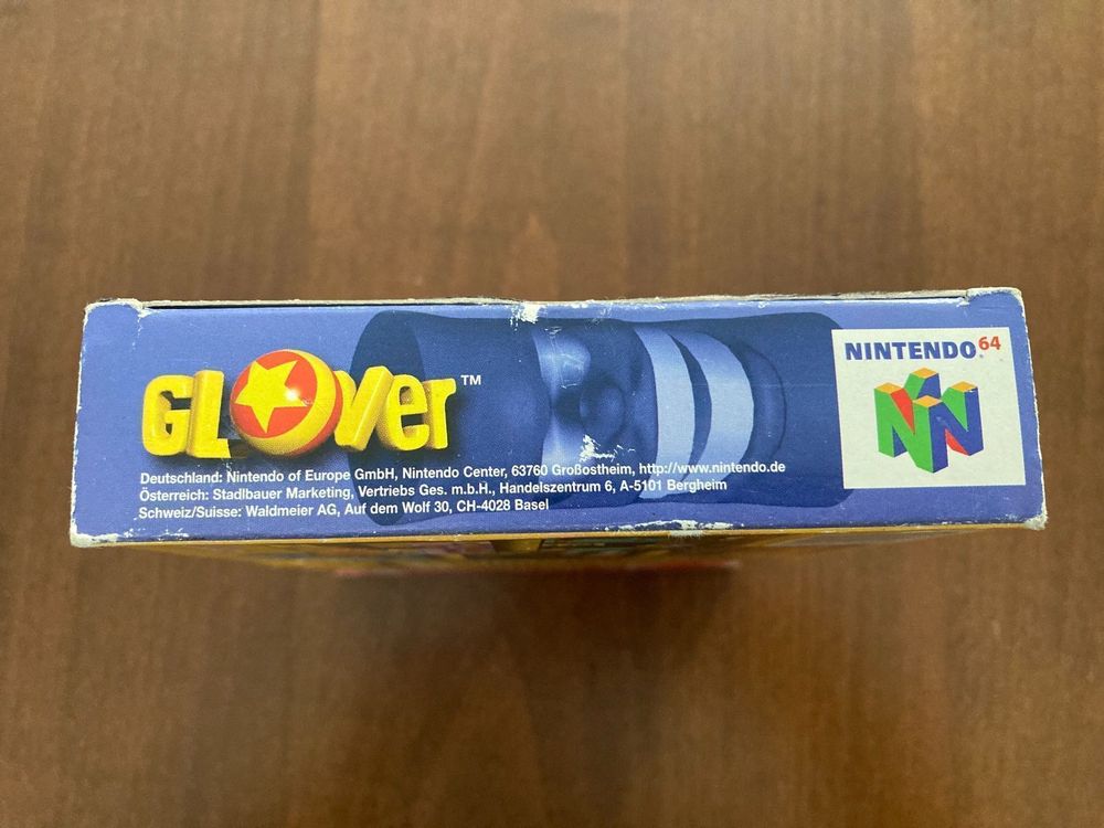 Nintendo 64 Spiel Game Glover Box OVP komplett N64 (Konsole) (Gebraucht ...