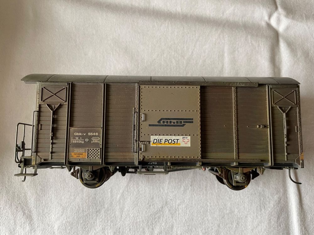 BEMO 0m gedeckter Güterwagen "Post" gealtert | Kaufen auf Ricardo