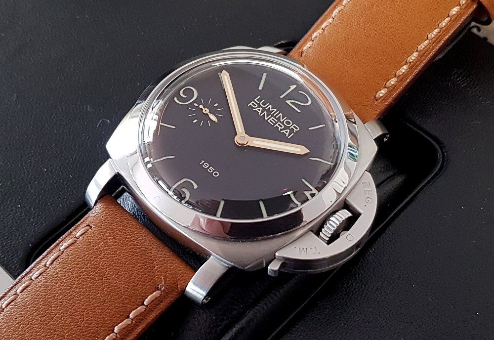 Panerai PAM 00127 Panerai 127 «Fiddy» mit Box und Papieren (Gebraucht ...