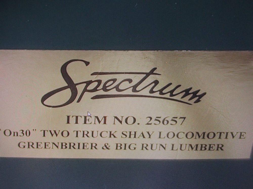 Bachmann SHAY Steam Locomotive 25657 On 30 | Kaufen auf Ricardo