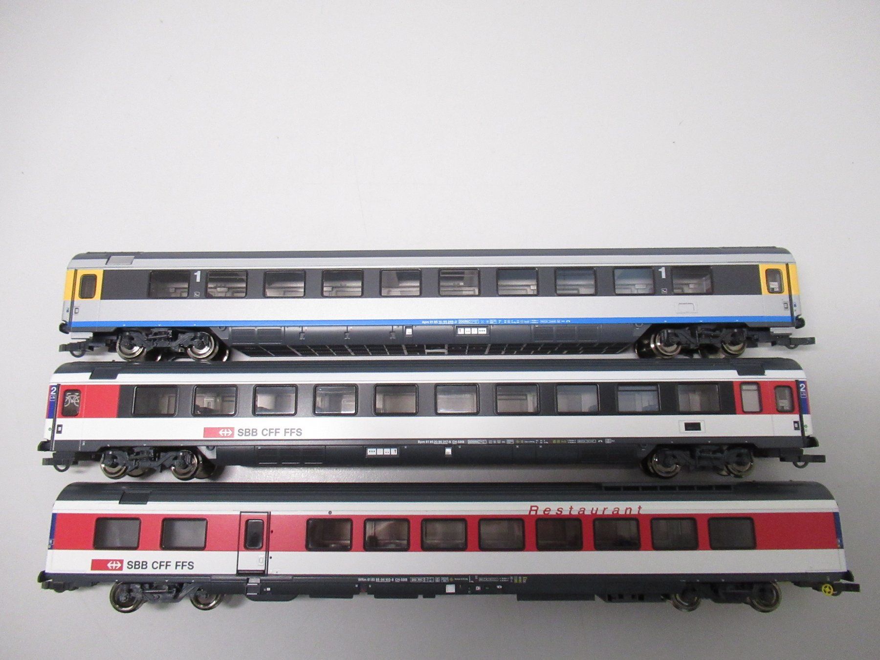 Roco 74021 EuroCity Personenwagen Set 3 Teilig SBB CFF FFS (Gebraucht ...