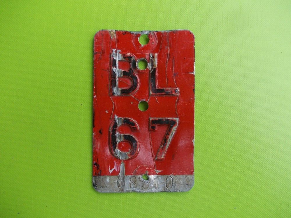 Velonummer / Fahrradnummer BL 67 | Kaufen auf Ricardo