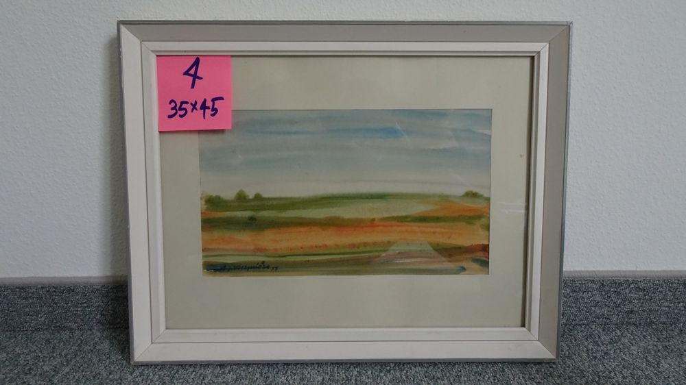 Aquarell Landschaft in Tschechien von 1955 | Kaufen auf Ricardo