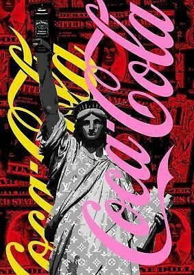 Death NYC " Coca Cola" Lithografie signiert Pop Art Street | Comprare ...