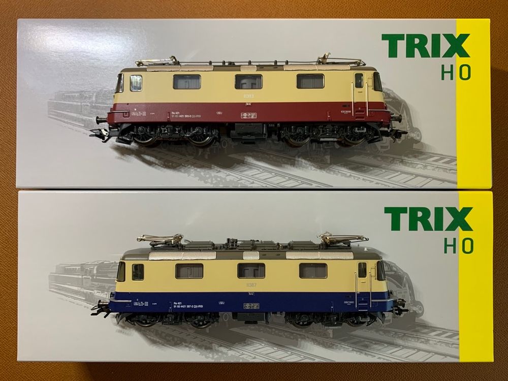 Trix H0 25100 Set Re 421 393-0 & 387-2 DC Digital-Sound (Neu und ...