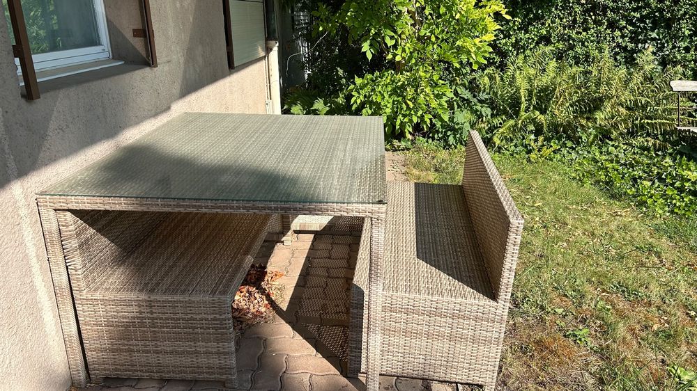 Gartenlounge-Set, Rattan Optik (Gebraucht) in Zürich für CHF 32 – nur Abholung auf Ricardo kaufen