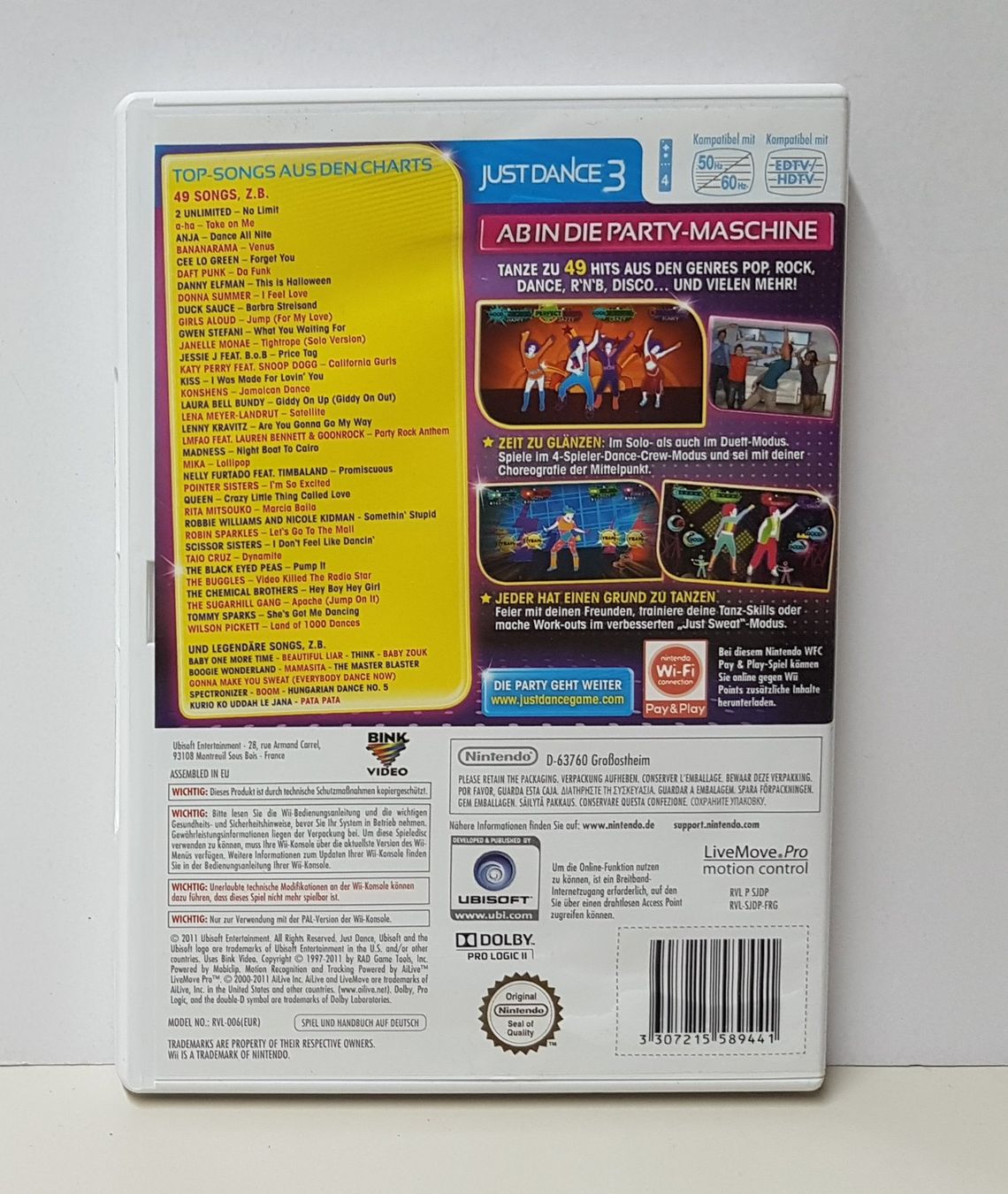 Just Dance 3 49 Neue Hit Songs und vieles mehr für Wii (Gebraucht) in ...