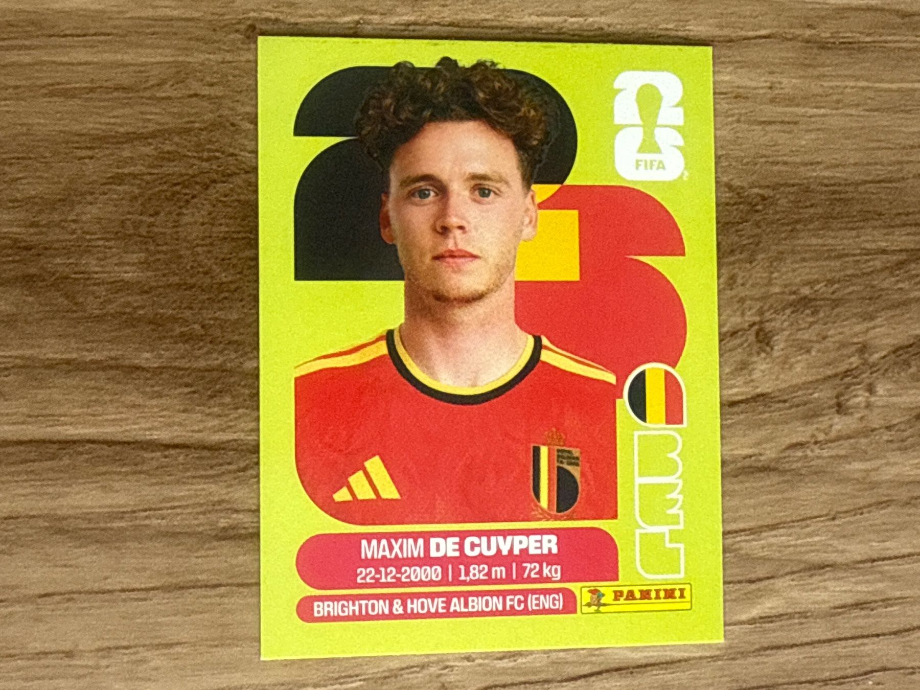 Panini FIFA WM 2026 Sticker: Maxim De Cuyper - Belgien 7 (D'occasion) à ...
