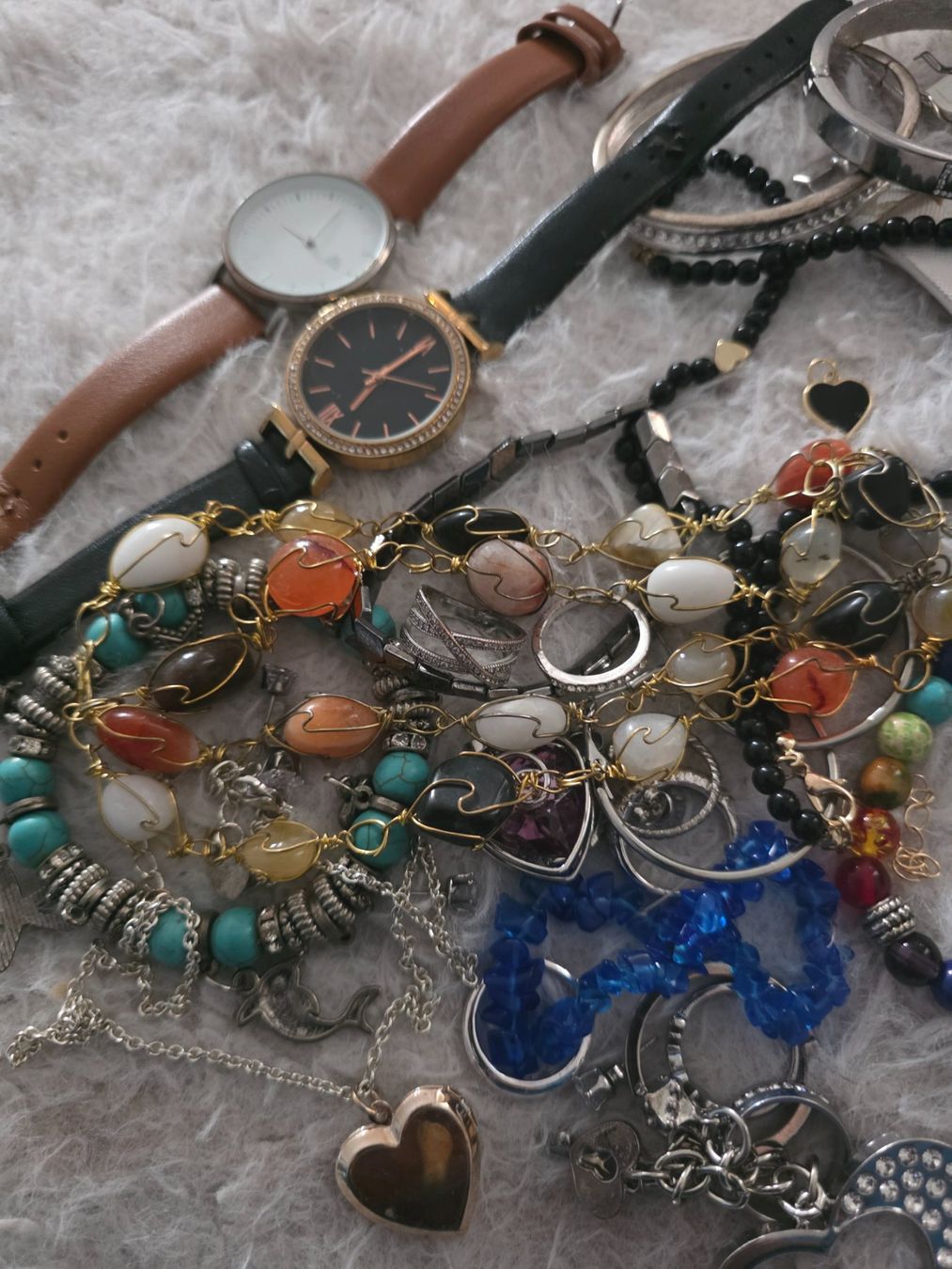 Schmuck Konvolut Uhren, Ringe, Ketten, Armbänder (Gebraucht) in ...