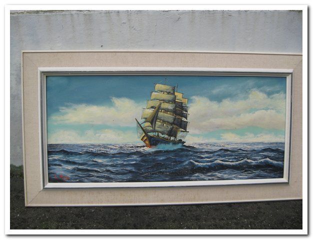 Segelschiff auf hoher See Oelbild (Gebraucht) in Rüti ZH für CHF 150 – mit Lieferung auf Ricardo ...