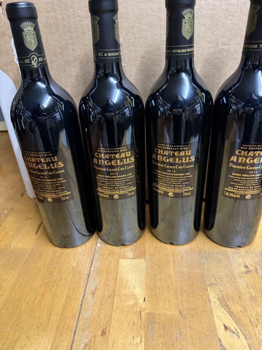 4 bouteilles l Angélus 2012 étiquettes dorées (Neuf (Voir description ...