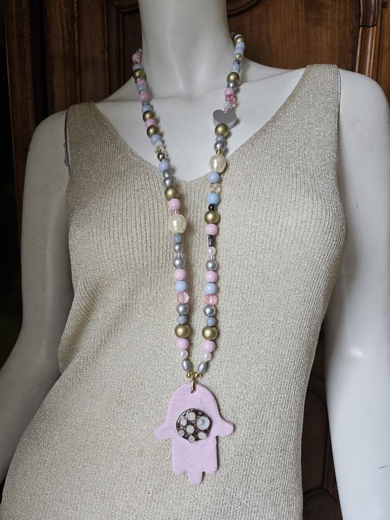 Collier bobo main Fatima rose Idéal Cadeau Noël!! (Neu und originalverpackt) in Thônex für CHF ...