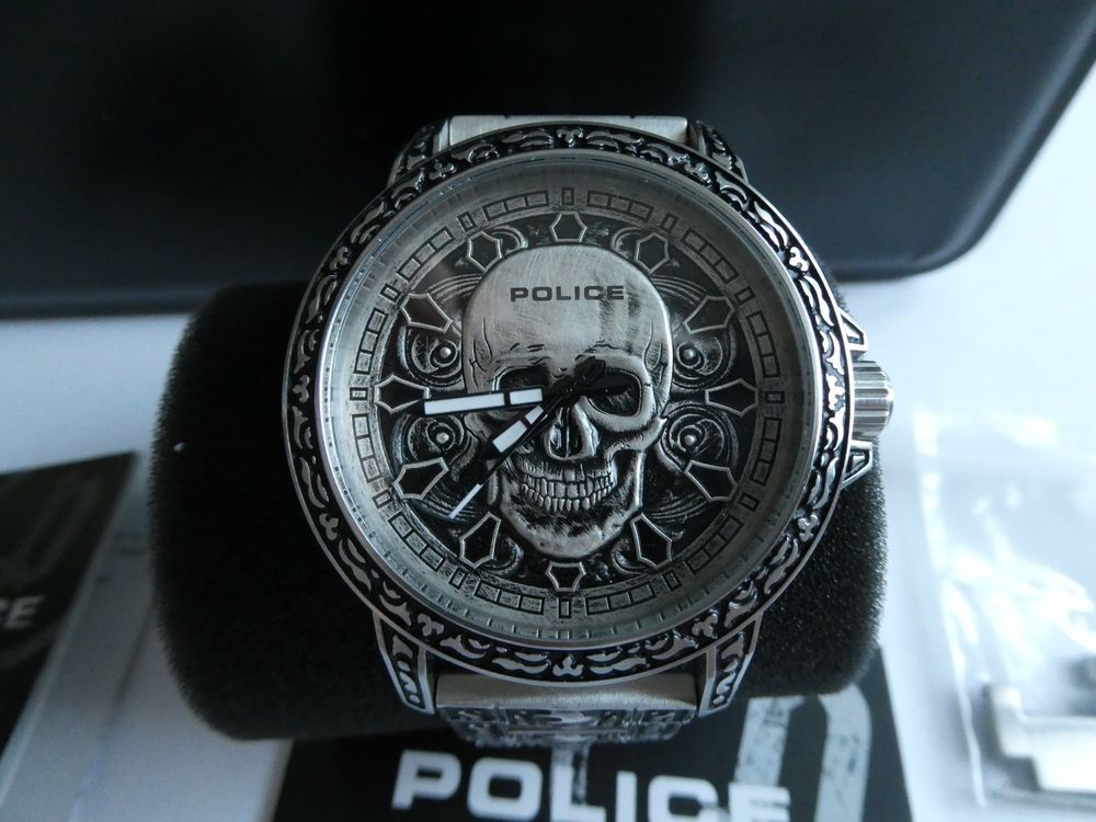 Police Armbanduhr Skull Totenkopf Uhr PL15530SKS.Set1 | Kaufen auf Ricardo