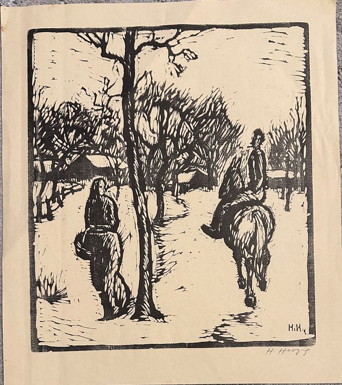 Heinrich Herzig (1887-1964) Holzschnitt Handsig (Gebraucht) in Hochdorf für CHF 15 – mit ...
