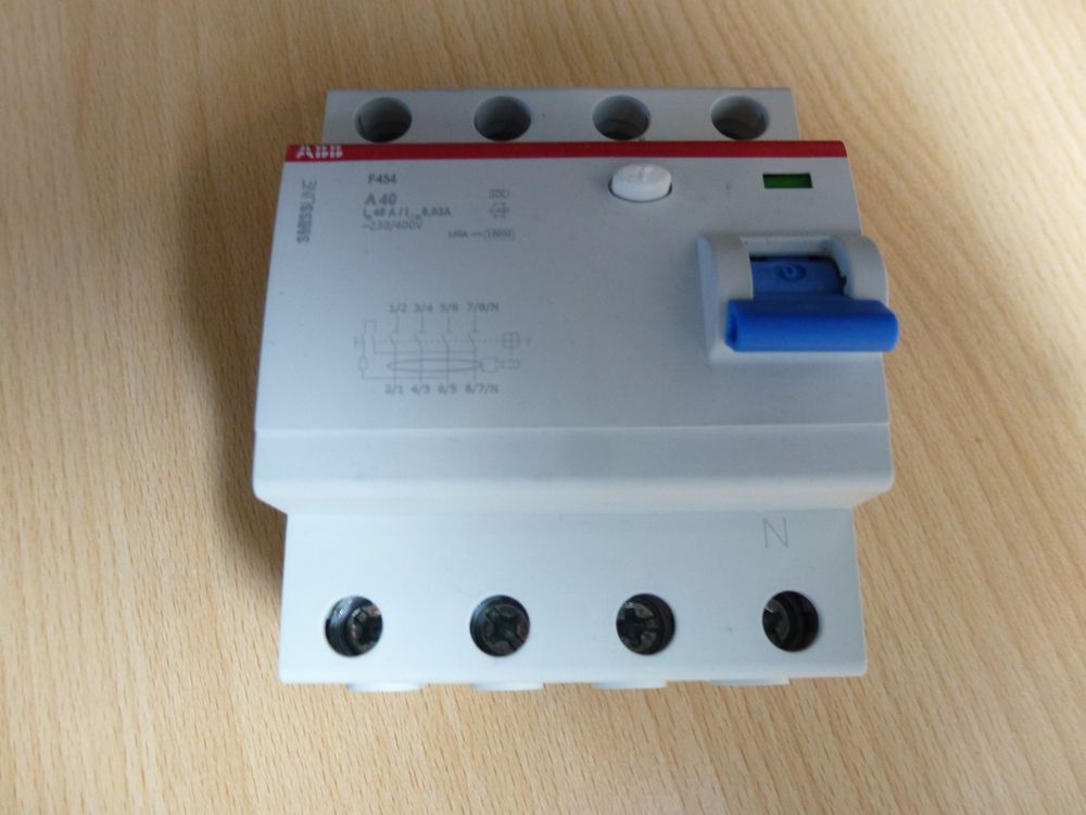 FI 4pol. 40A 30mA ABB (RCD) | Kaufen auf Ricardo