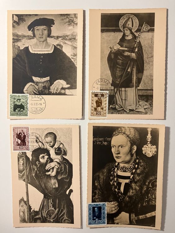 Postkarten, Liechtenstein, Gemälde-Serie, 4 Maximum Karten | Kaufen auf Ricardo