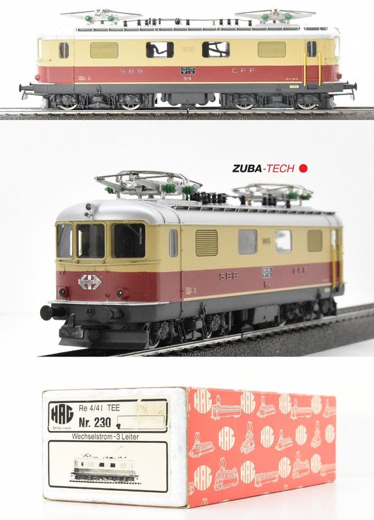 HAG 230 E-Lok Re 4/4 I SBB H0 WS Analog mit OVP | Kaufen auf Ricardo