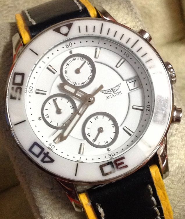 AVIATOR Chronograph Herrenuhr ( Quartz / 42 mm ) | Kaufen auf Ricardo