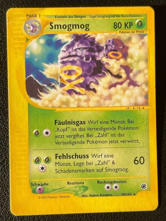 Smogmog 70/165 Rare Pokémon Expedition WOTC (Neu (gemäss Beschreibung ...