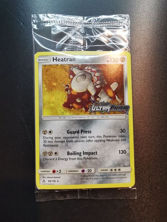 Pokemon Sealed Promo, Heatran Sun & Moon Ultra Prism (Gebraucht) in ...